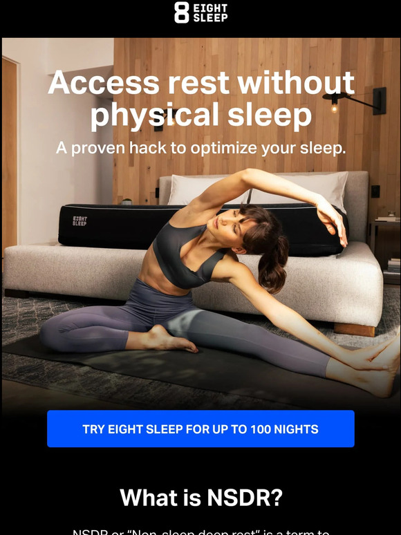 Eight Sleep: FYI: Try NSDR | Milled