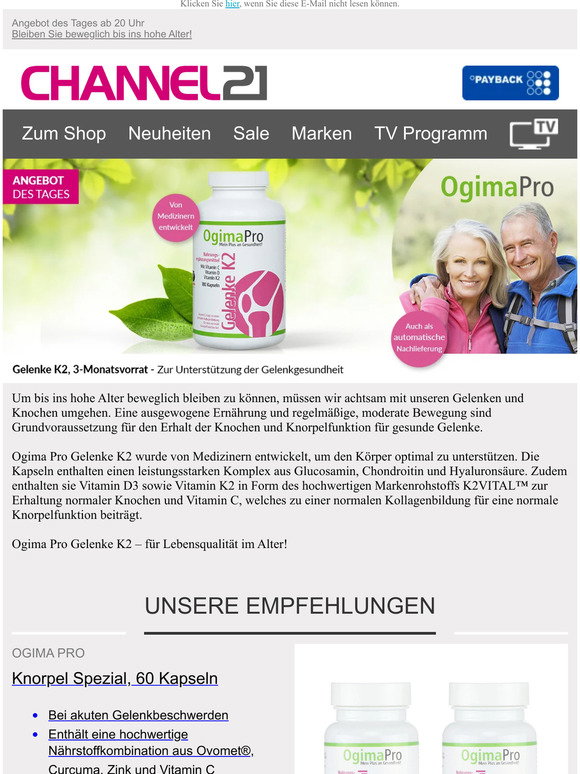 CHANNEL21: Ogima Pro Gelenke – für Gelenke, Knorpel und Knochen | Milled