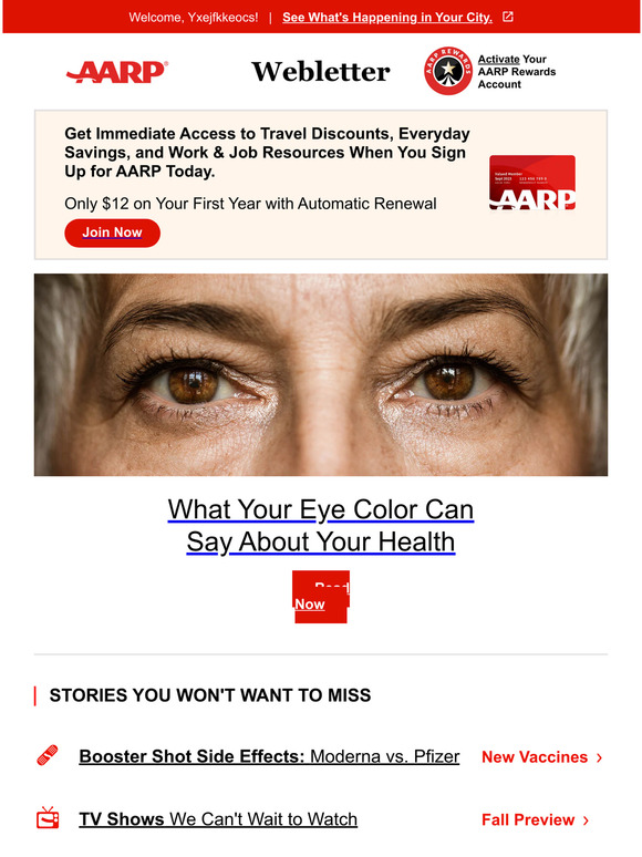 AARP: —, What Your Eye Color Can Say About Your Health | Milled