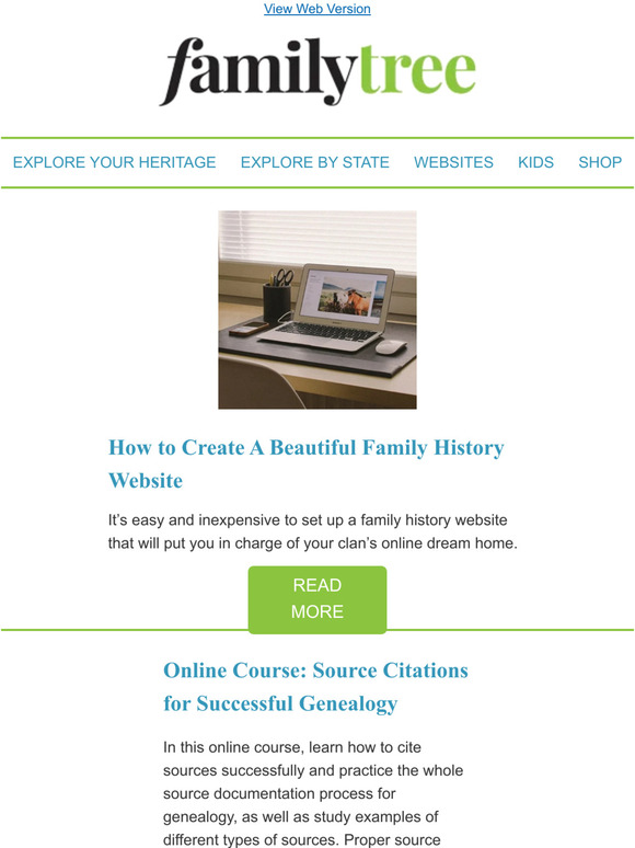 Family Tree Magazine: How to Host a Family History Website | Milled
