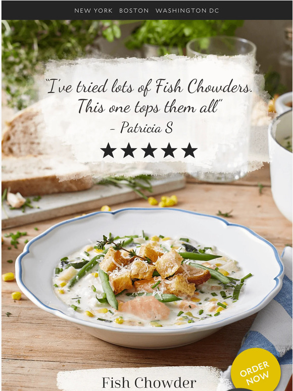 Georgie & Tom's: You've "tried lots", but our 5 Star Fish Chowder "Tops ...