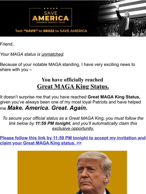 Donald J. Trump: Congratulations | Milled