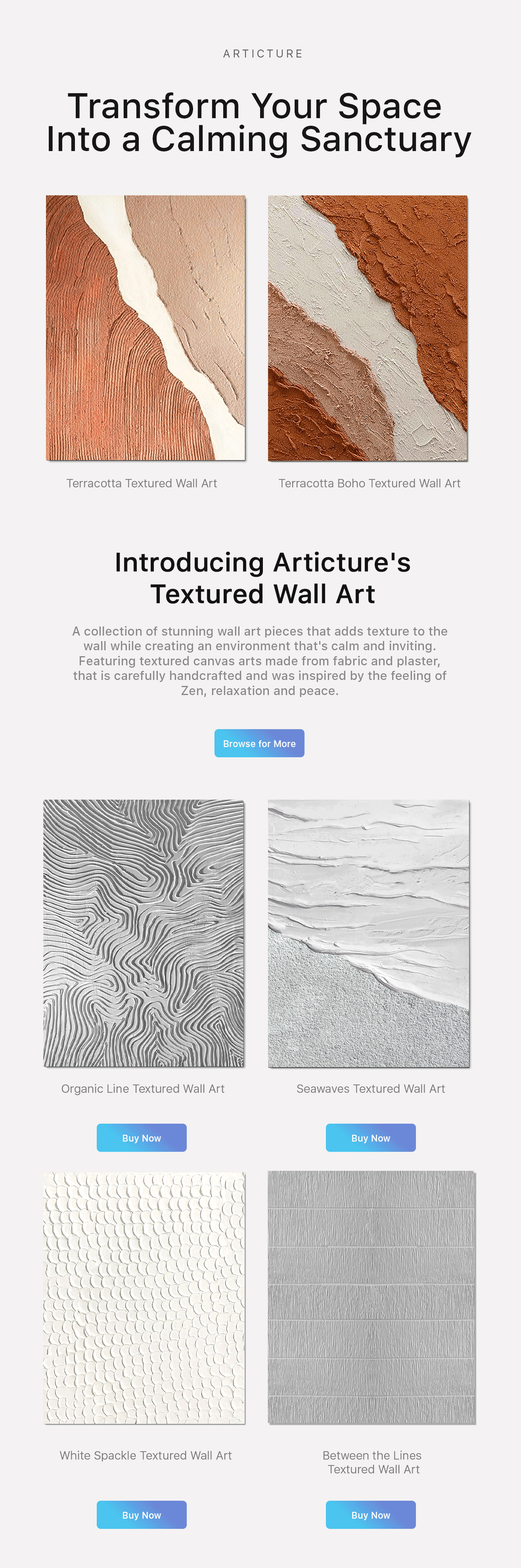 Articture: Transform Your Space Into a Calming Sanctuary | Milled
