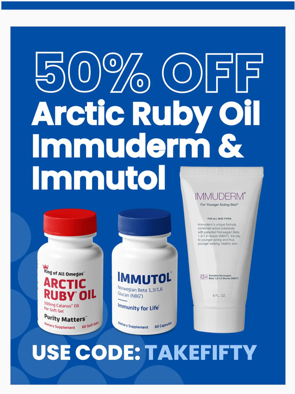 Immunocorp: Last Chance—50% of Arctic Ruby Oil, IMMUTOL and Immuderm ...