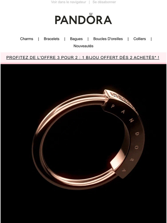 Pandora: Votre bague iconique Signature dès 29 € 💛 | Milled