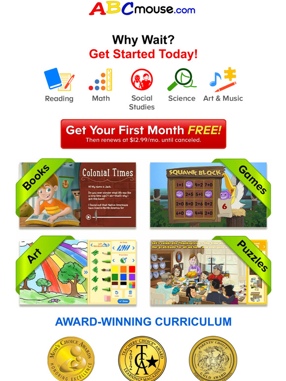 ABCmouse: Why Wait? Get Started Today | Milled