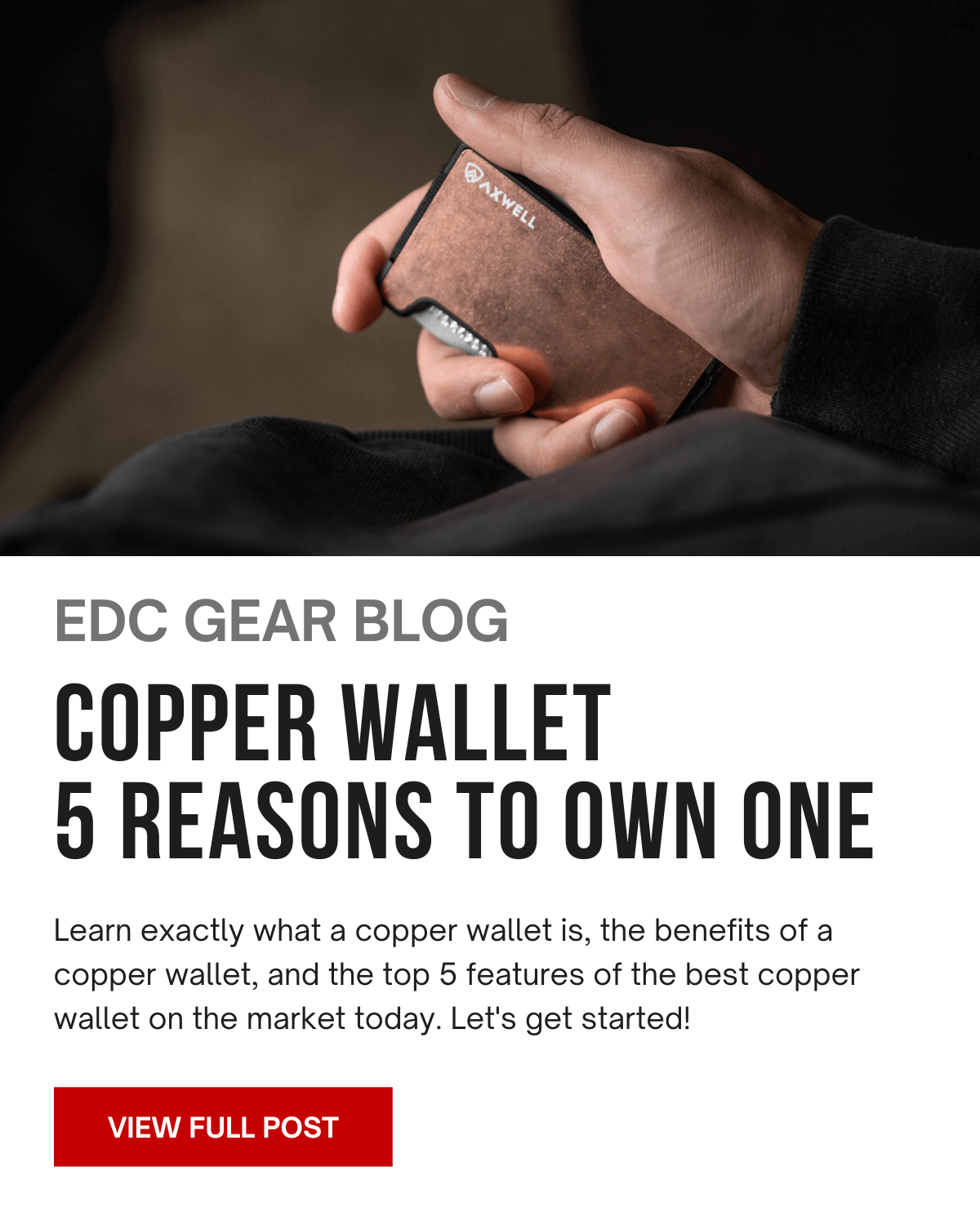 Axwell: 5 Reasons To Own a Copper Wallet 🤔 | Milled