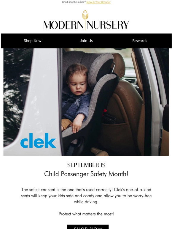 Modern Nursery: 15% off* Clek Fllo in Thunder! ⚡ | Milled