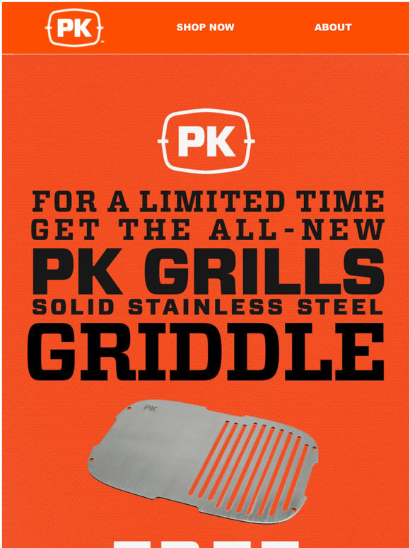 PK Grills: FREE Griddle + FREE Shipping Ends Today! 🍔🥓 | Milled