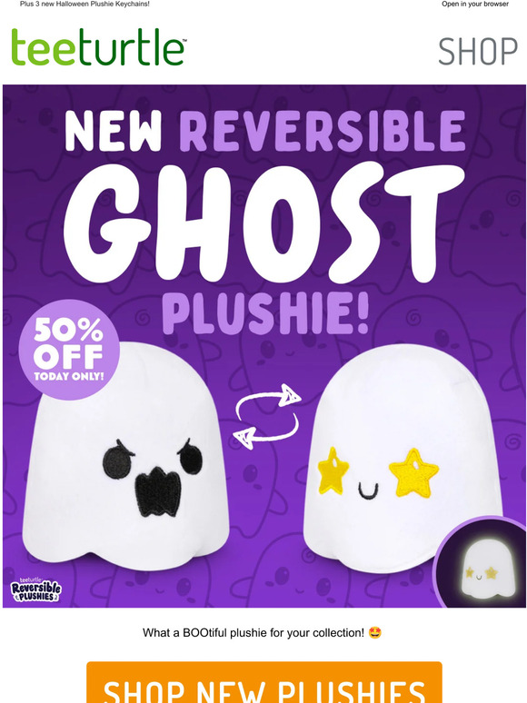 TeeTurtle: BOO! 👻 New ghost plushie is here! | Milled