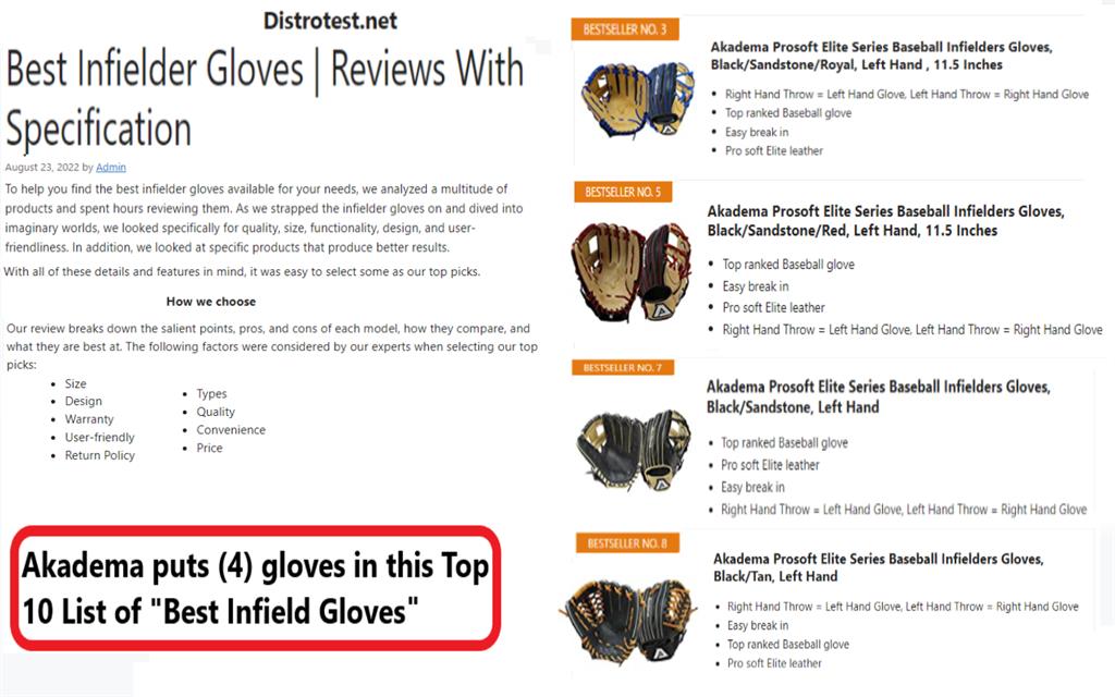Akadema: Gloves of the Week & Custom Gloves and Bat SALE!! | Milled