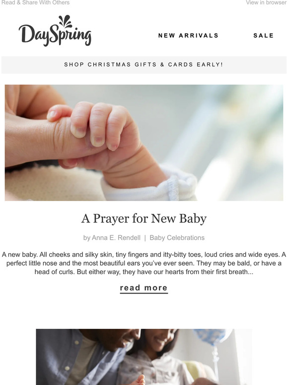DaySpring: A Prayer for New Baby | Milled