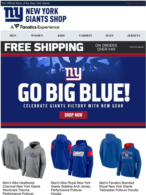 New York Giants: Giants Win! Gear Up In Official Styles | Milled