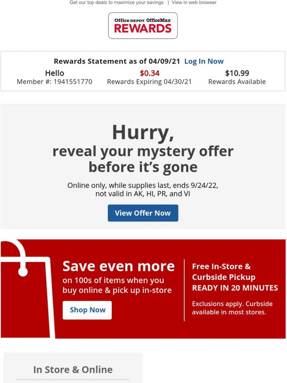 Office Depot: Shhh...Reveal Secret Offer 👀 + More Coupons To Save | Milled