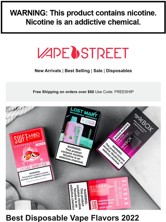 Vape Street: 🔥Best Disposable Vape Flavors 2022 | Milled