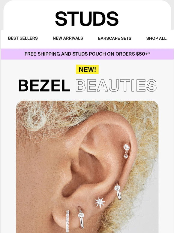 Studs: A perfect touch of glam. | Milled