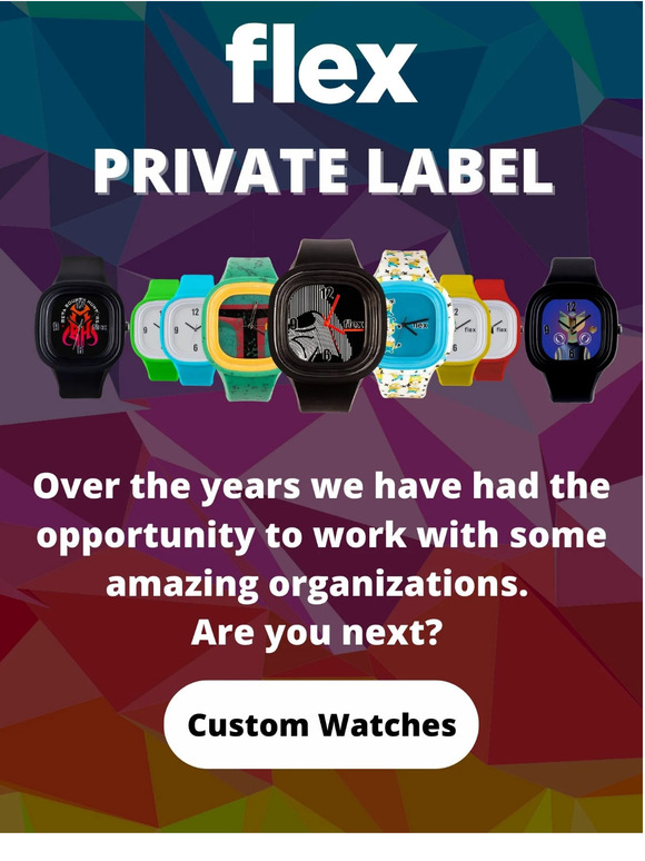 Flex Watches: Create a Custom Flex Watch for Your Organization! | Milled