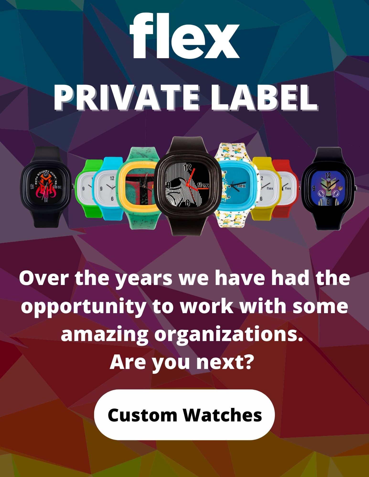 Flex Watches: Create a Custom Flex Watch for Your Organization! | Milled