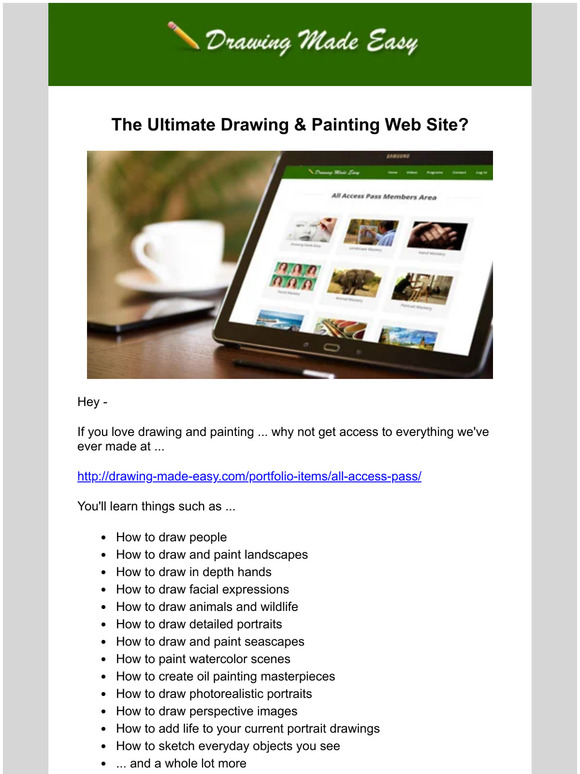 Drawing Made Easy: — - the Ultimate Drawing web site? | Milled