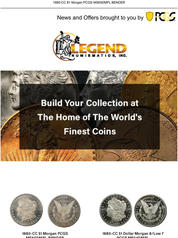 PCGS: Gem Coins of the Week to Add to Your Collection with Legend! | Milled