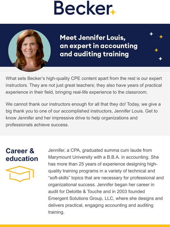 Becker: Meet Jennifer Louis 👋 | Milled