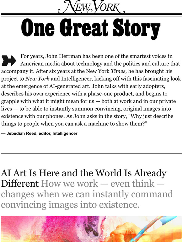The Cut: 'AI Art Is Here and the World Is Already Different,' by John ...