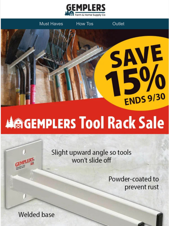 Gemplers: Gemplers Tool Racks - 15% Off! | Milled