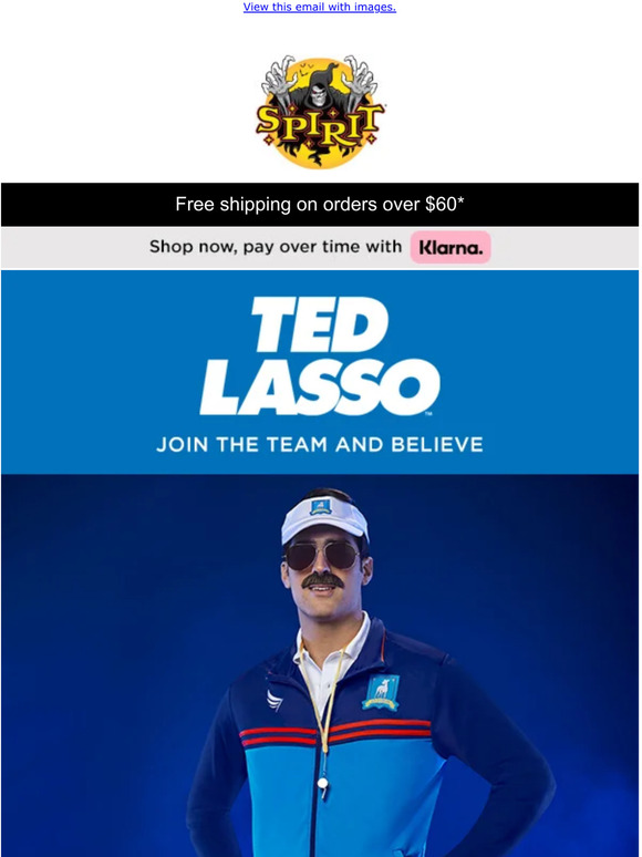 Spirit Halloween: ⚽️ GOAL! Ted Lasso looks are here | Milled