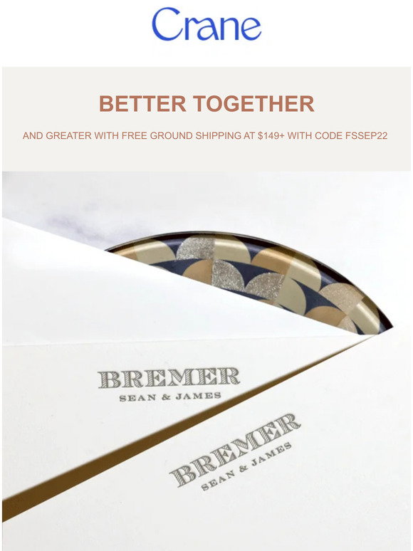 Crane & Co: Find your couple style | Milled