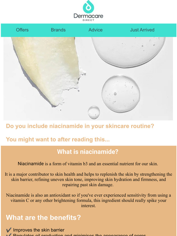 Dermacare: Skincare Ingredient Spotlight: Niacinamide | Milled