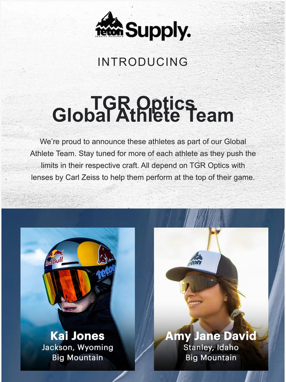 Teton Gravity Research: Introducing - TGR Optics Global Athlete Team | Milled
