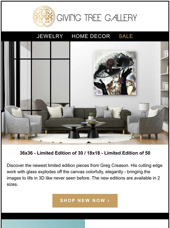 The Giving Tree Gallery: New Greg Creason - 3D Wall Art with Glass | Milled