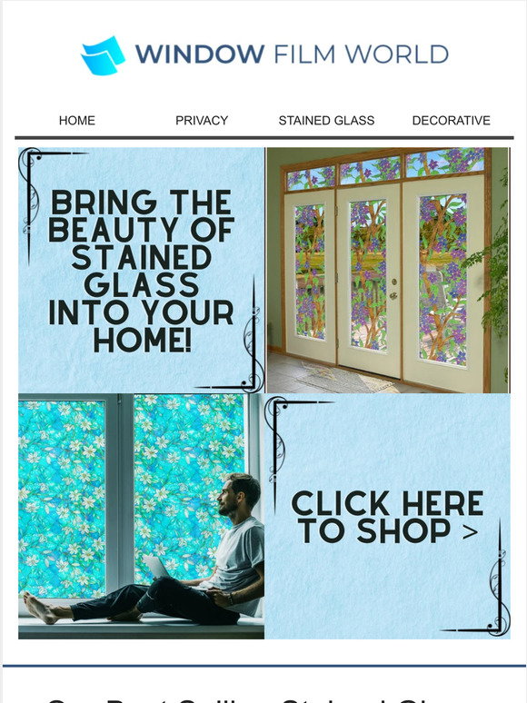 Window Film World: Stained Glass Windows | Milled