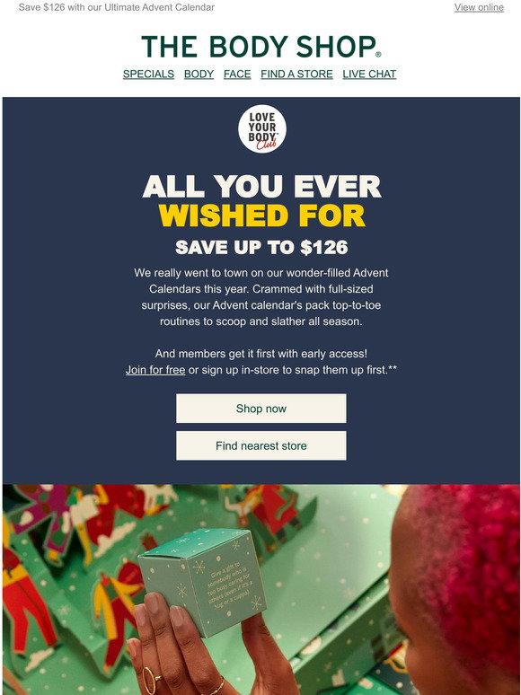 The Body Shop CA: Our best value Advent Calendars EVER | Milled