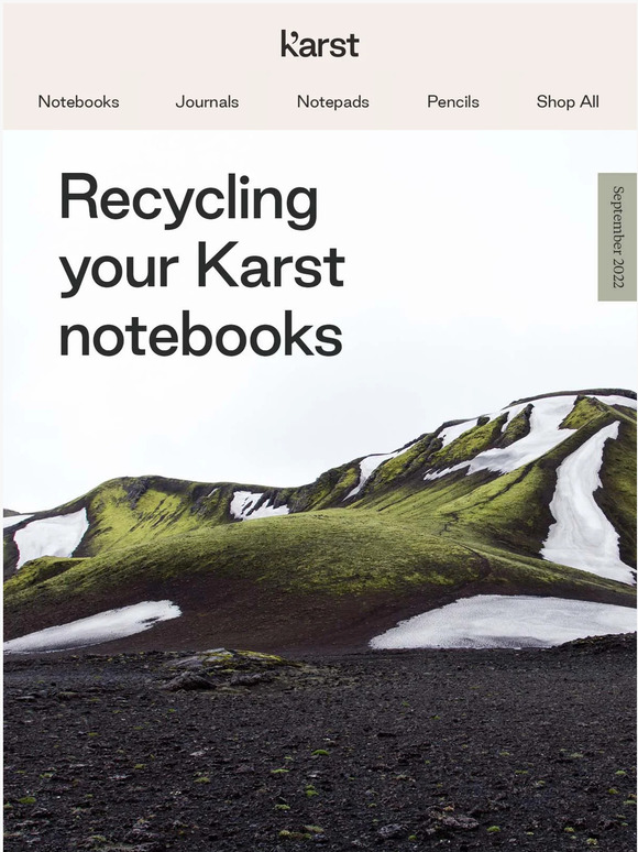 Karst Stone Paper: How to recycle your Karst stone paper notebooks | Milled