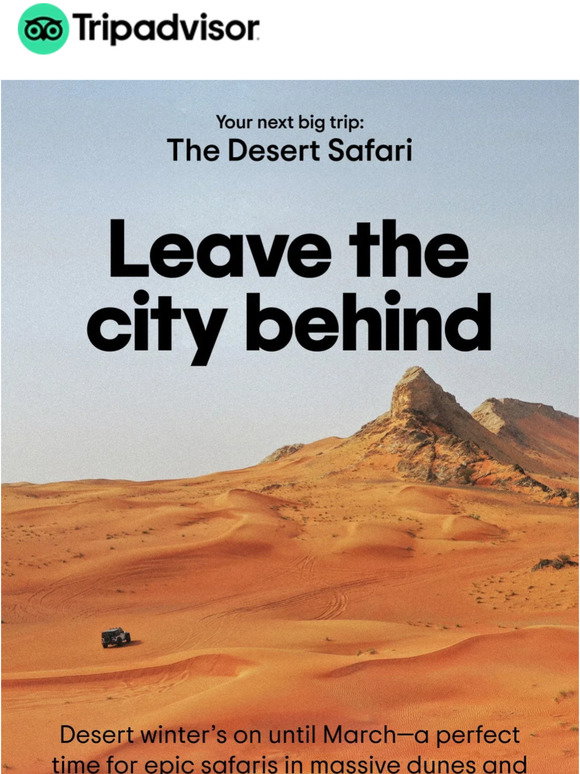 TripAdvisor: 4 deserts you should visit from October – March | Milled