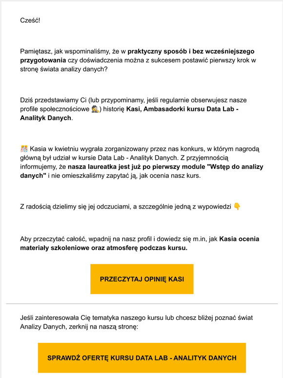 Coders Lab: Poznaj Kasię! Ambasadorkę naszego kursu Data Lab - Analityk ...