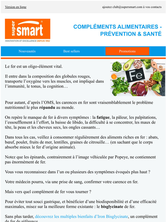 Super Smart: Comment savoir si je manque de fer ? | Milled