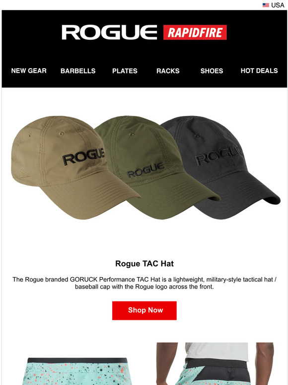 Rogue Fitness: Just Launched: Rogue TAC Hat & Reebok Strength Shorts ...