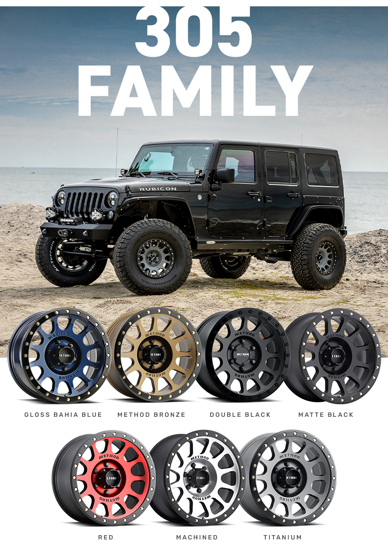 Method Race Wheels: The 305 NV Gloss Bahia Blue | Milled