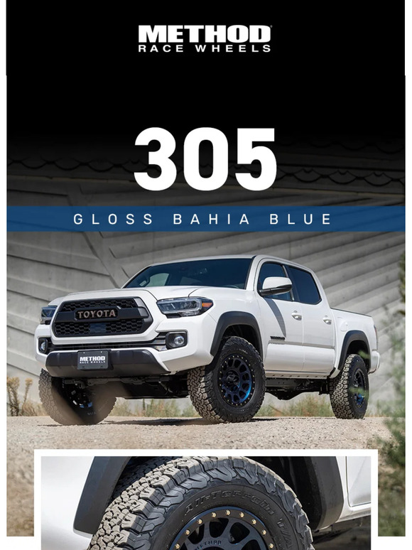 Method Race Wheels: The 305 NV Gloss Bahia Blue | Milled