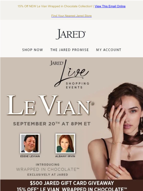 Jared The Galleria of Jewelry: We're Going Live! Jared Live Shopping ...