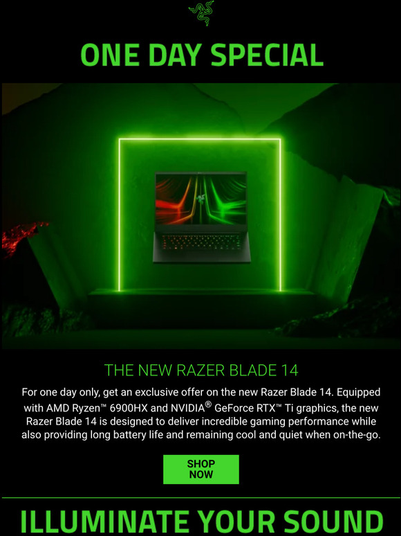 Razer: One Day Special on the New Razer Blade 14 | Milled