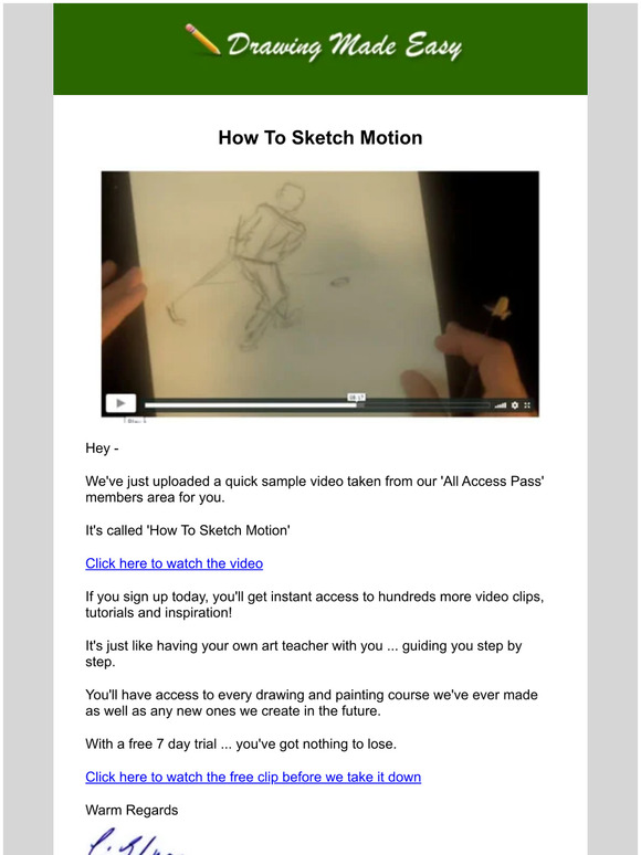 Drawing Made Easy: — - how to sketch motion [VIDEO] | Milled