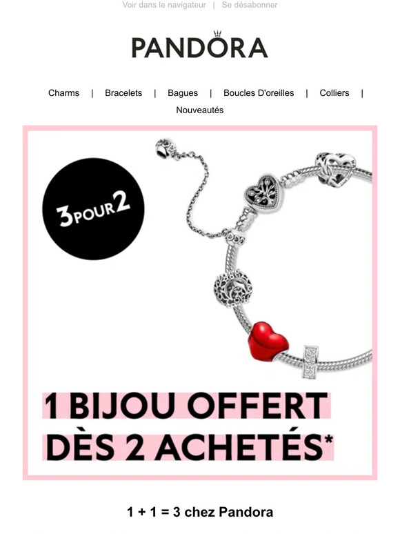Pandora: Offre 3 pour 2 : prolongation exceptionnelle 🥳 | Milled
