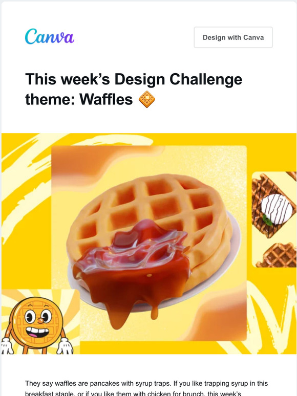 Canva: Waffle you design this week? 🧇 | Milled