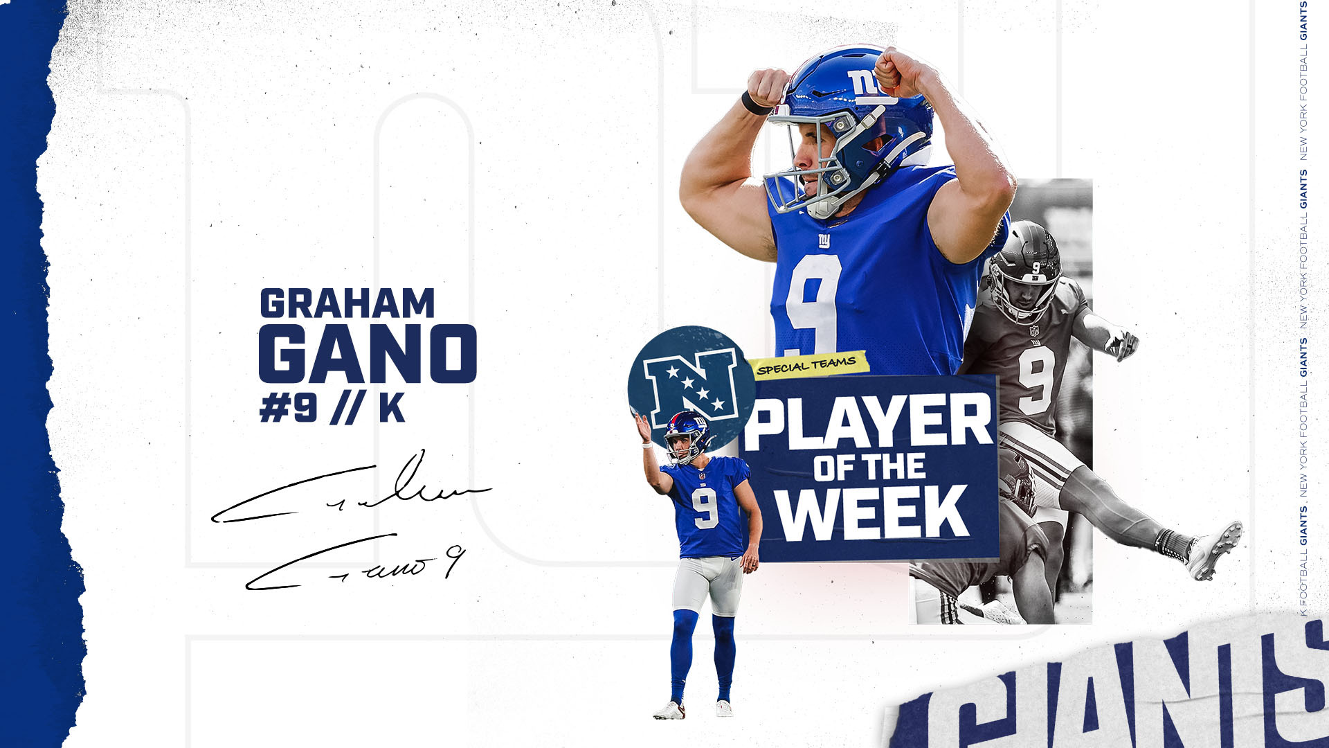 New York Giants: Graham Gano named NFC Special Teams Player of the Week ...