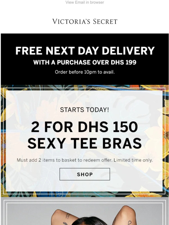 Victoria's Secret: 2 For DHS 150 On Sexy Tee Bras! | Milled