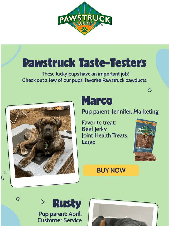 Pawstruck: Meet the Pawstruck taste-testers! | Milled