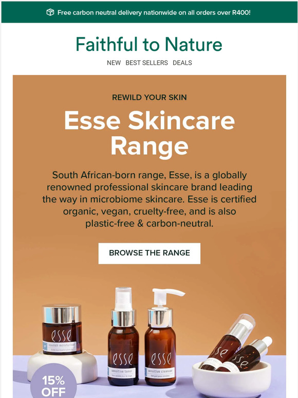 Faithful to Nature: Looking For Your New Favourite Skincare Brand? Esse ...